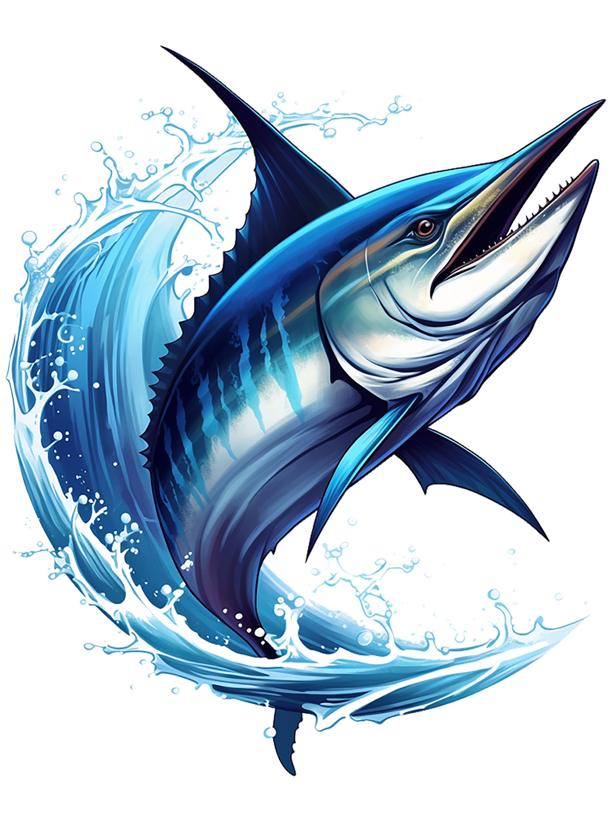 20 Blue Marlin PNG, PNG, Watercolor Fishing, Fish Sublimation, Fish Png ...