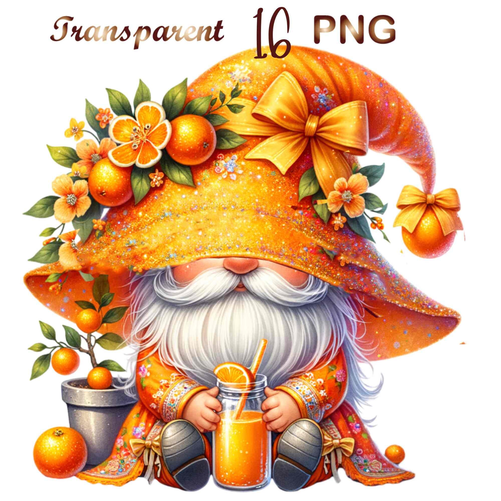 16 Summer Gnome Bundle Clipart PNG, Gnomes, Cute Gnome Png, Cute Gnome ...