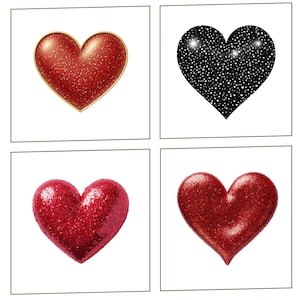 29 Valentine's Day PNG, Glitter Heart Valentines Day Clip Art, Love ...