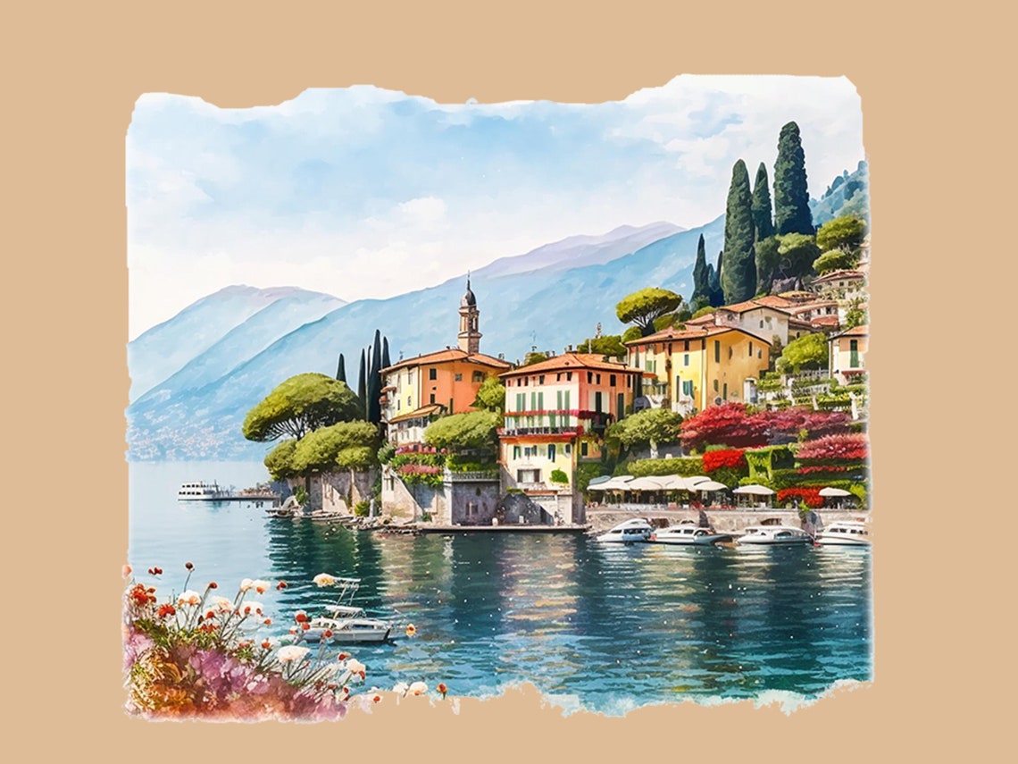 10 Lake Como Png Watercolor Lake Como Clipart Lake Como Png - Etsy UK