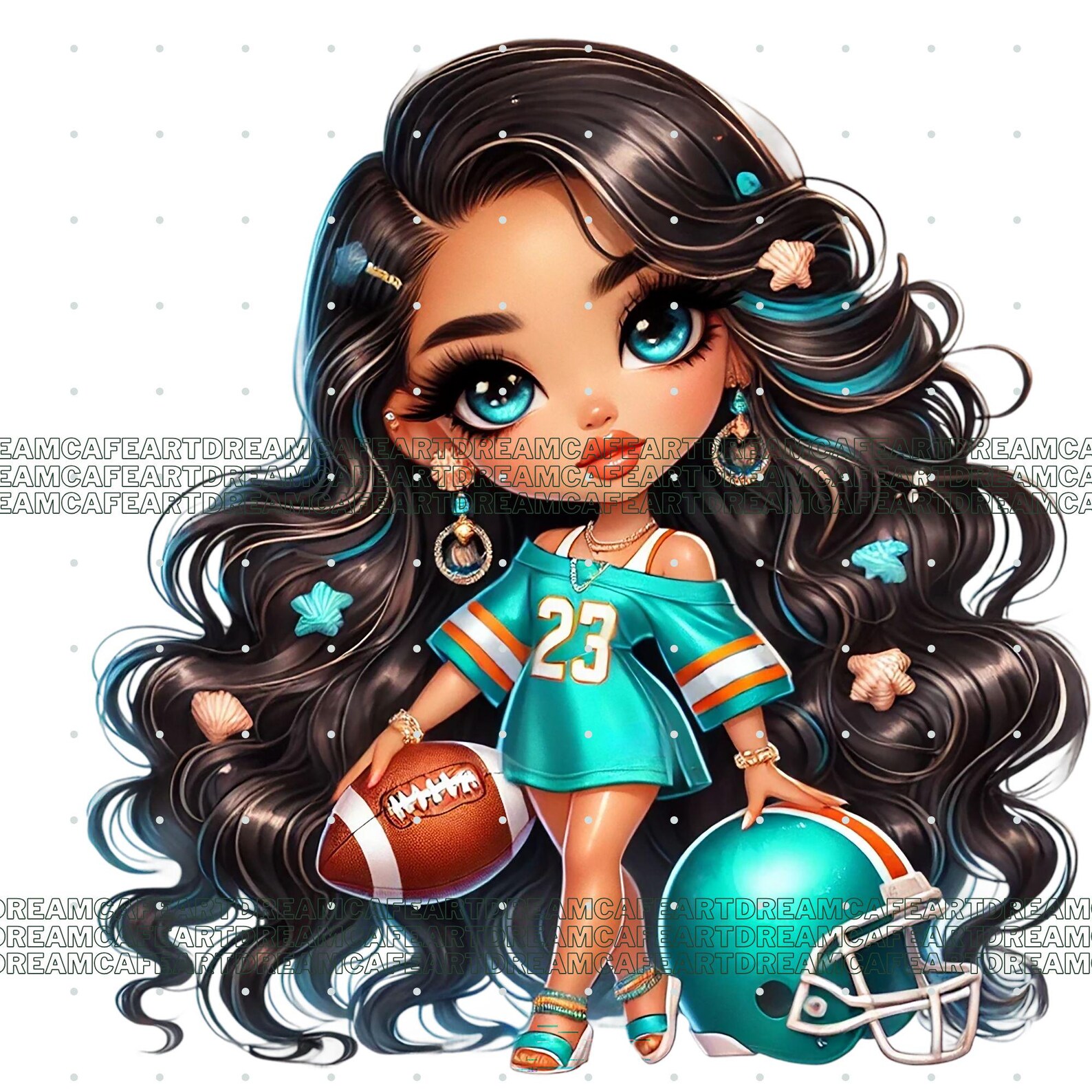 35 PNG Football Girls Clipart Set 2 | Game Day Pngs for Sublimation ...