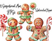 21 Gingerbread Man Clipart Set 2 High Quality Jpgsdigital - Etsy