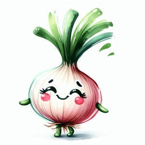 50 JPG, Cute Vegetable Clipart Bundle, Watercolor Vegetable Clipart ...