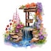 25 Water Well Clipart Pngs, Watercolor Spring Wells Clipart, Nursery ...