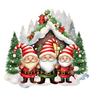 11 Christmas Gnomes Clipart, Christmas Clipart, Gnome Clipart, Jpgs ...