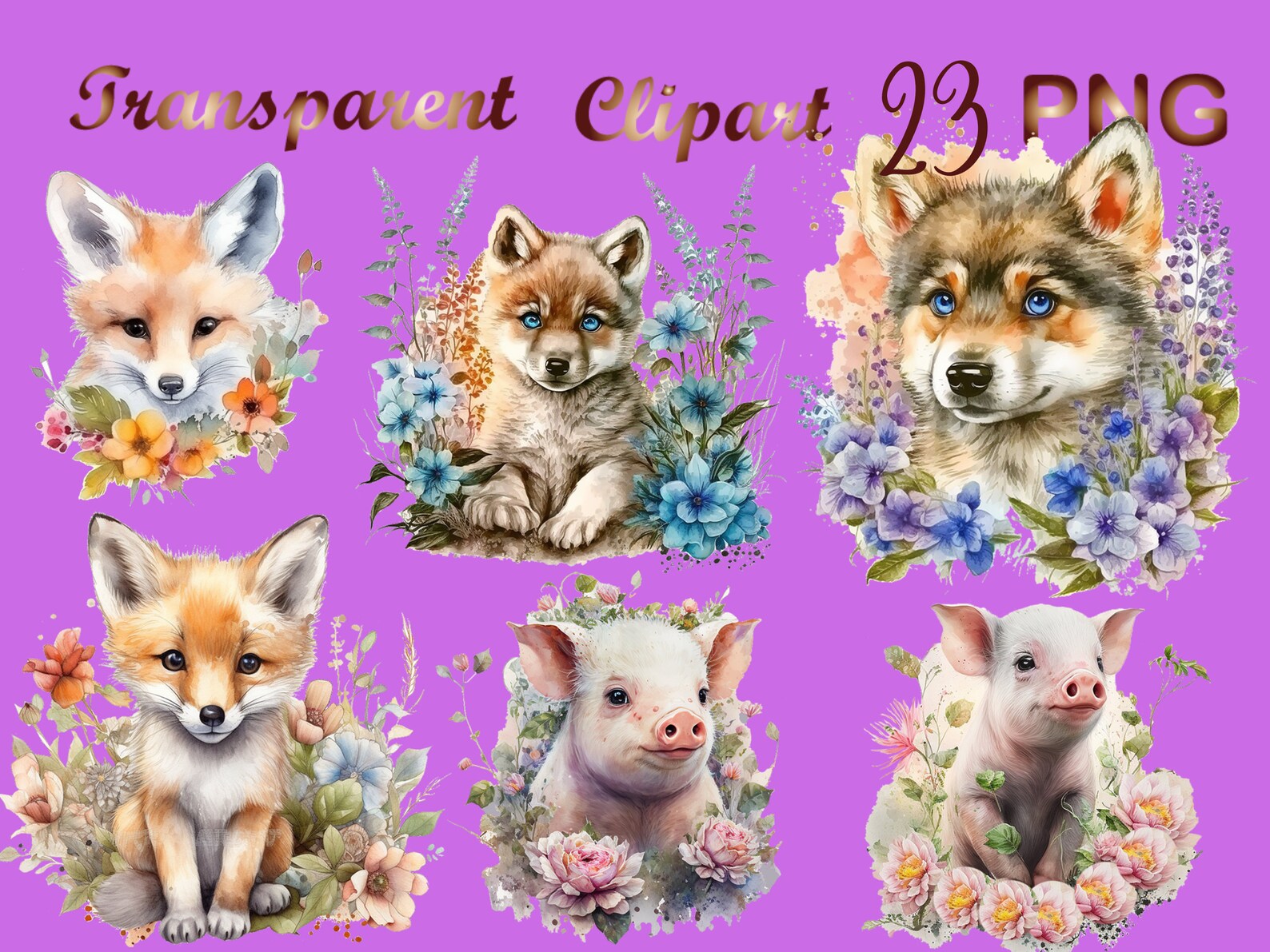 23 Spring Baby Animals PNG, Watercolor Spring Baby Animals Clipart ...