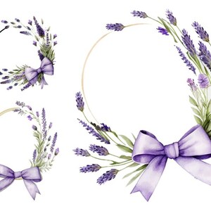 47 Lavender Clipart Bundle Watercolor Lavender Watercolor - Etsy