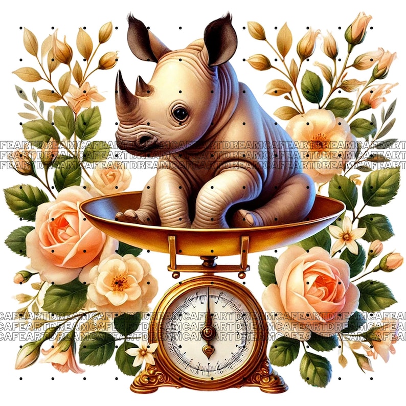 24 PNG Weightscale Animals Clipart Bundle, Adorable Animal Scales ...