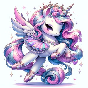 12 PNG/JPG Baby Unicorn Watercolor Clipart, Unicorn Сlip Art,cute ...