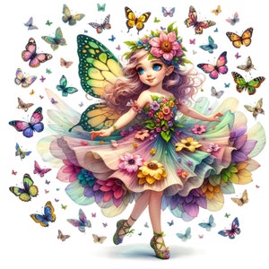 20 Spring Fairy Clipart Bundle Png,spring Fairy Png,fairy Illustration ...