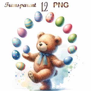 12 Easter Clipart Png Teddy Bear, Teddy Clipart, Easter Teddy, Brown ...