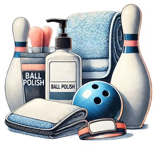34 PNG, Sport Bowling Clipart Bundle, Bowling Clipart,watercolor ...