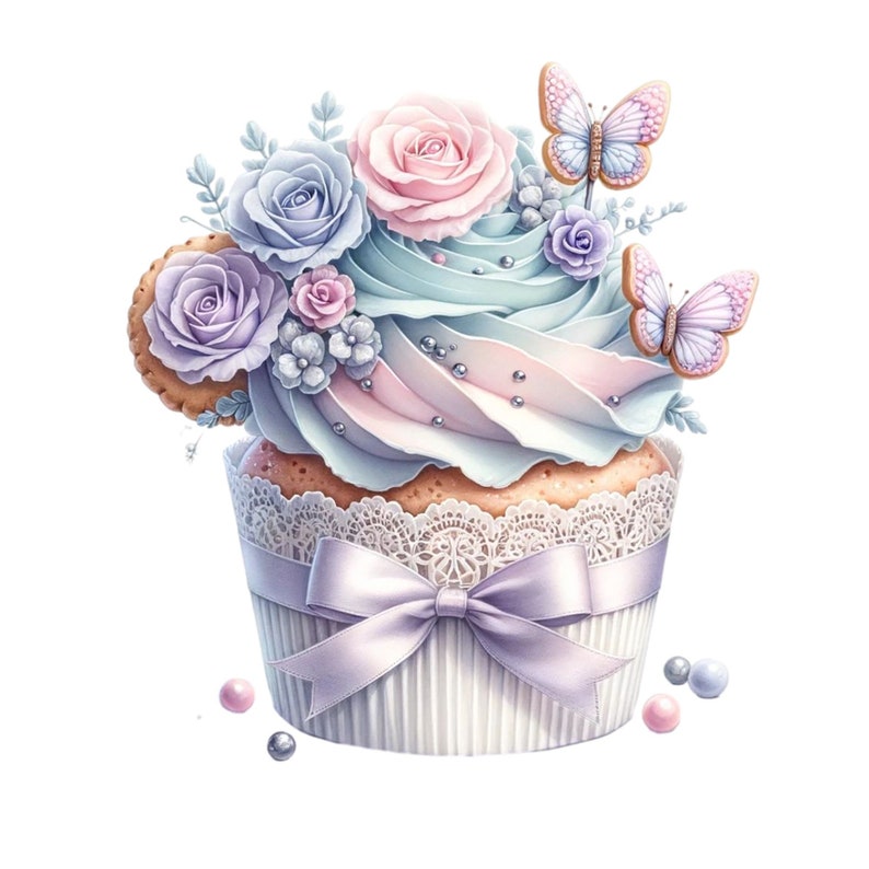 23 PNG, Cupcake Clipart Bundle, Baking Clipart, Dessert Clipart, Food ...