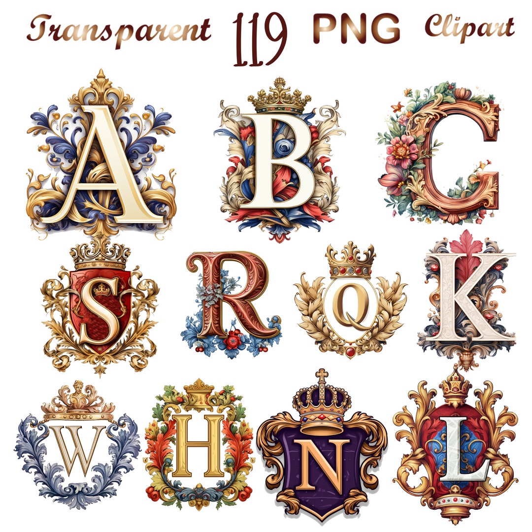 119 Alphabet Letters Clipart,png,alphabet Initials,clipart,alphabet ...
