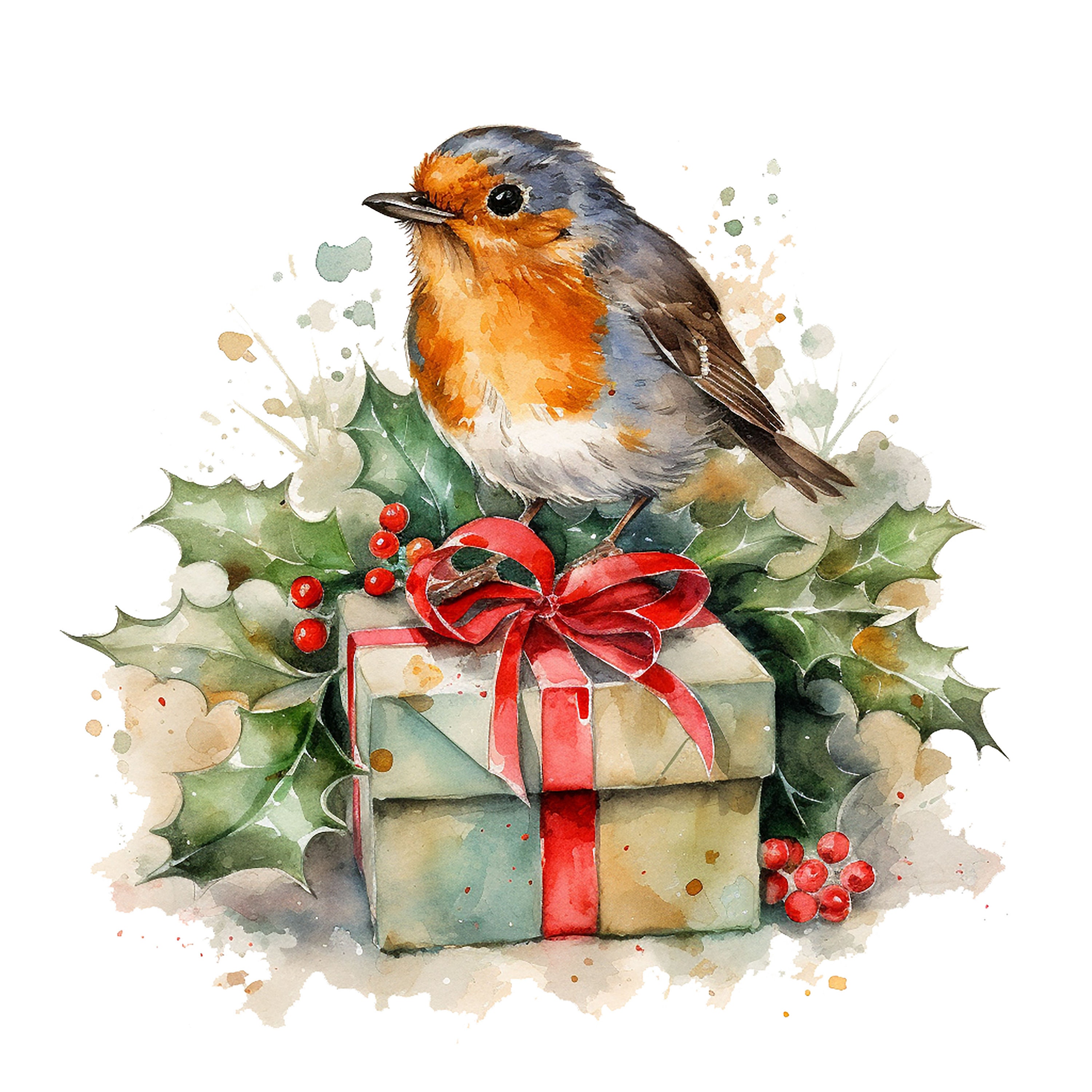 10 Robin Clipart Christmas Robin Clipart Red Robin Clipart - Etsy UK