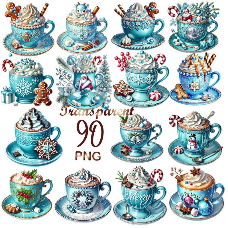 Hot Cocoa Clipart - Etsy