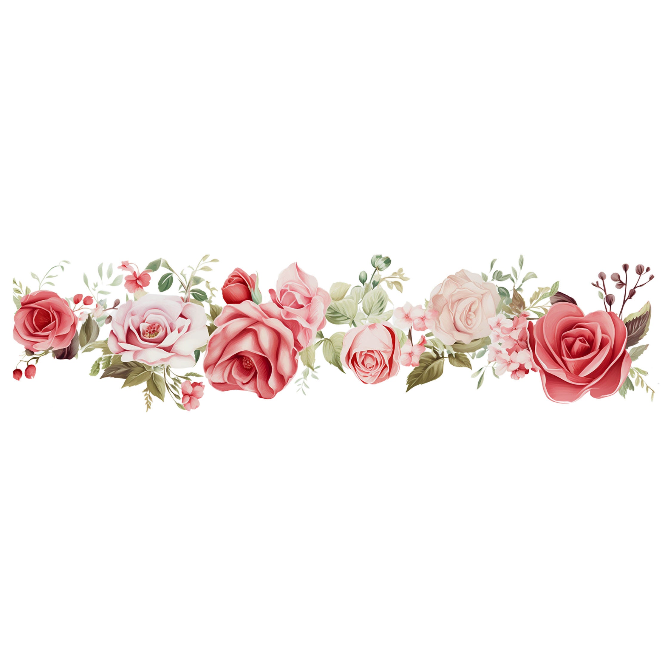 15 Flower Border Clipart, High Quality Jpgs, Digital Download - Card ...
