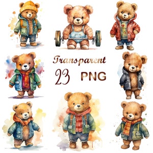 23 Watercolor Teddy Bear Clipart Png, Teddy Bear Png, Teddy, Bear ...