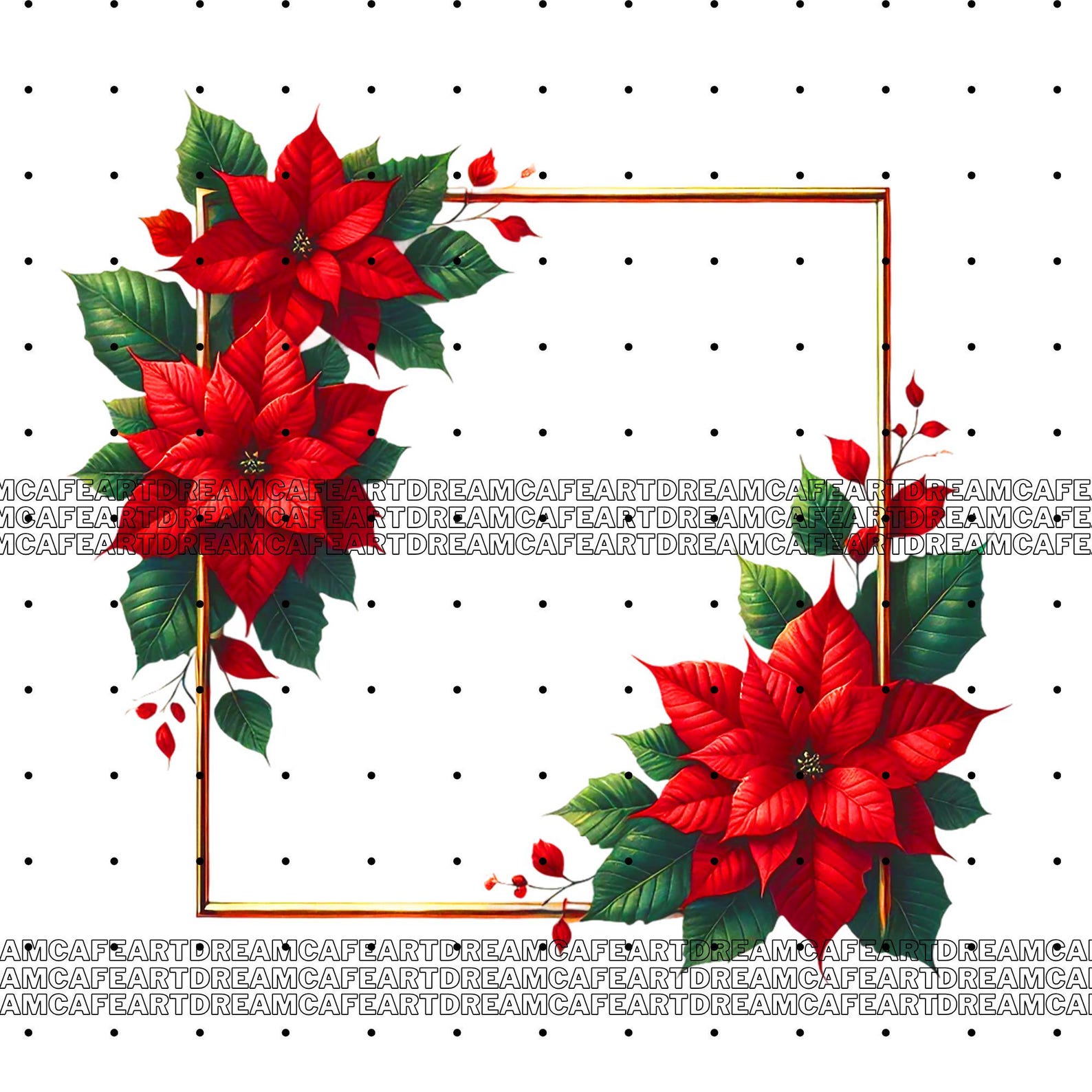 33 PNG, Christmas Frames Clipart Bundle, Holiday Festive Border ...