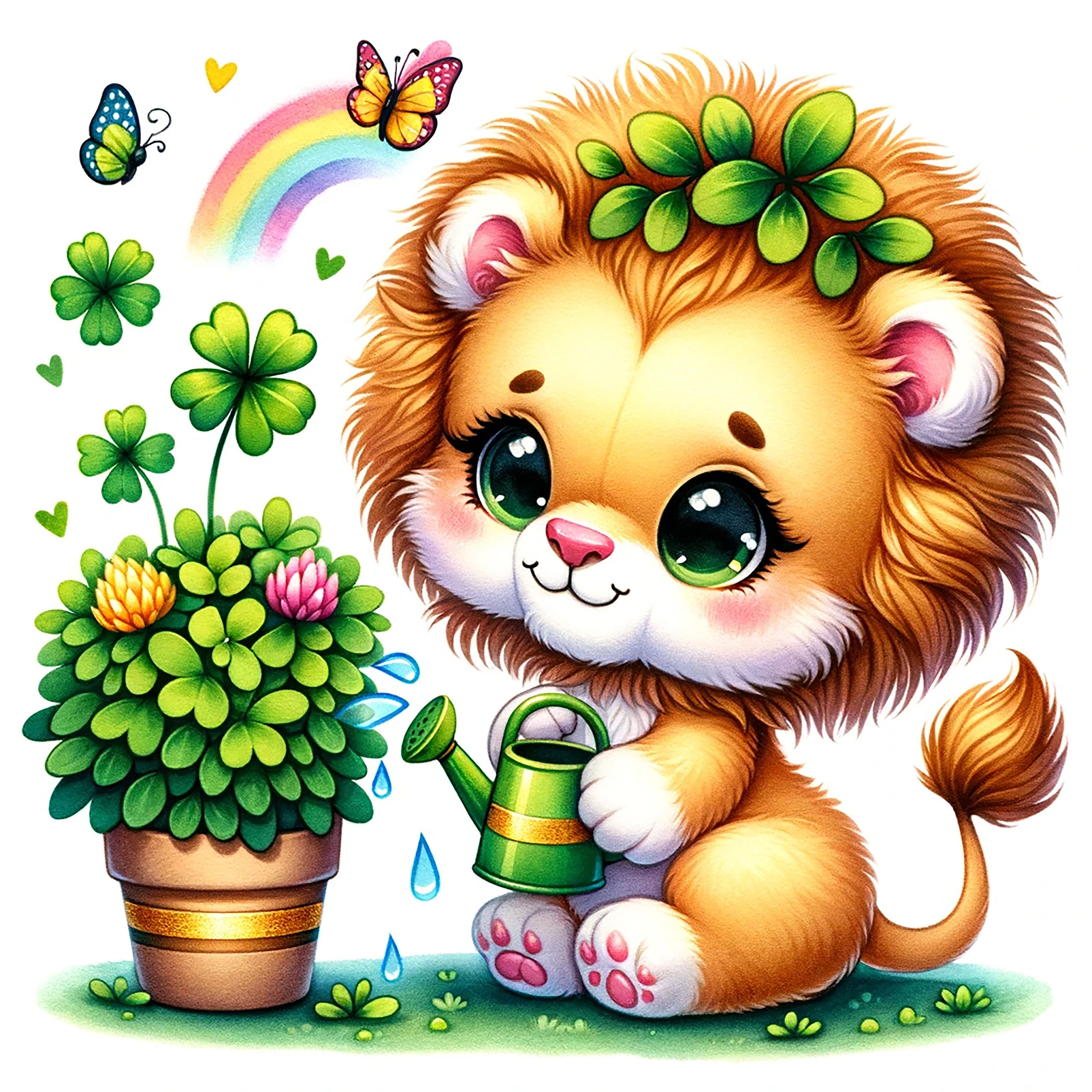 28 JPG, St. Patrick's Day Clipart Bundle, Cute Animals Patrick's Day ...