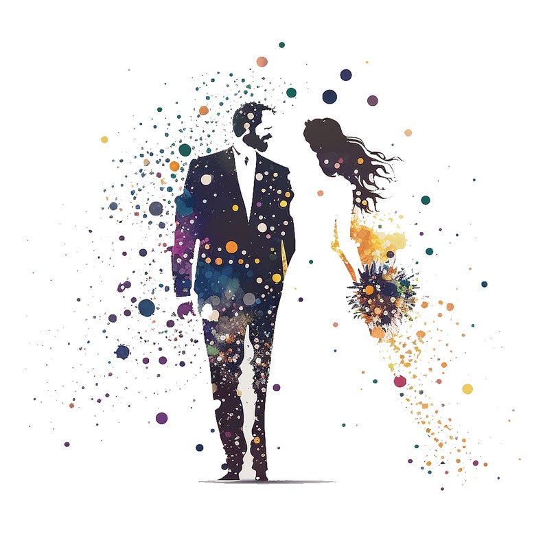 12 Wedding Confetti Clipart Wedding Clipart Jpgs Commercial - Etsy