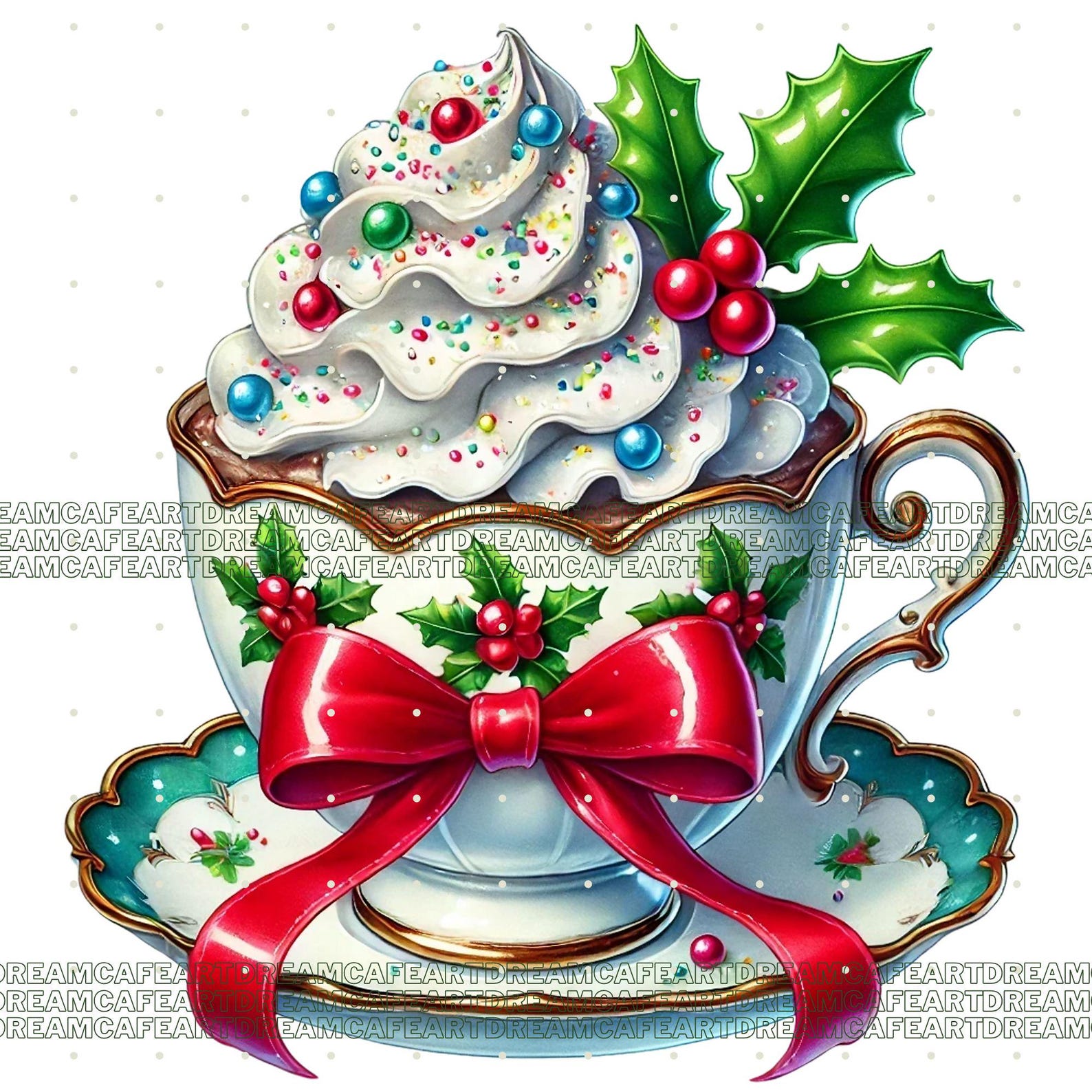 Christmas Drinks Clipart Bundle, 94 PNG Set 3 Festive Beverage ...