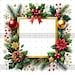 43 PNG Set 2 Christmas Frames Clipart Bundle, Holiday Festive Border ...
