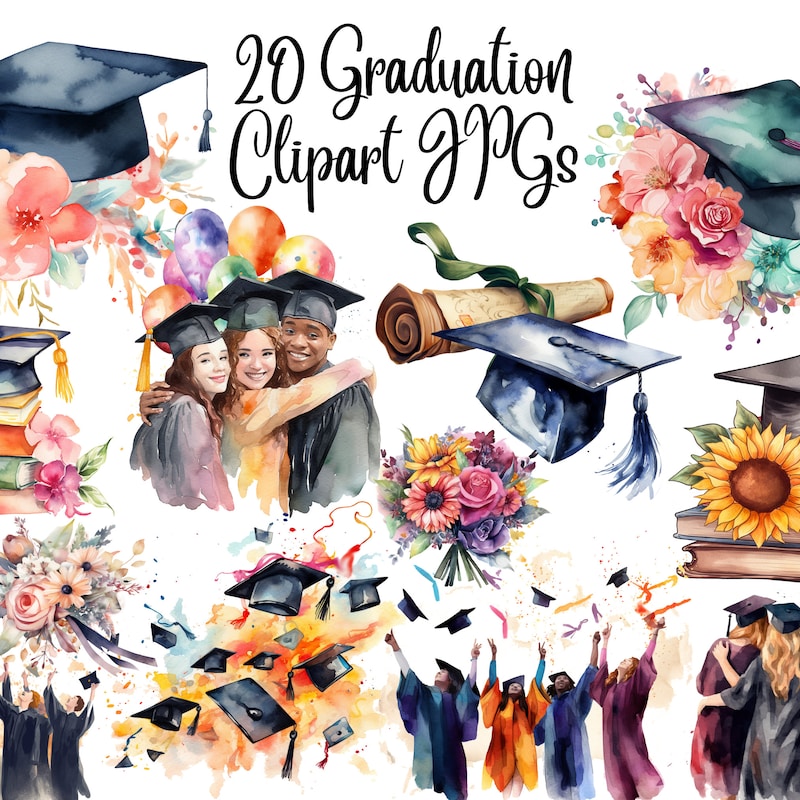 Graduation Clip Art - Etsy