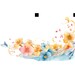 10 Flower Border Clipart, High Quality Jpgs, Sky Blue, Yellow, Peach ...