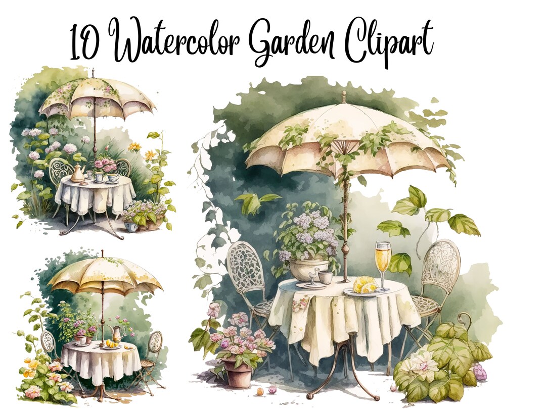 10 Jpgs, Garden Clipart, Digital Planner, Paper Crafts, Scrapbooking ...