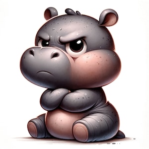 40 JPG, Funny Grumpy Animals Clipart Bundle, Funny Grumpy Safari ...