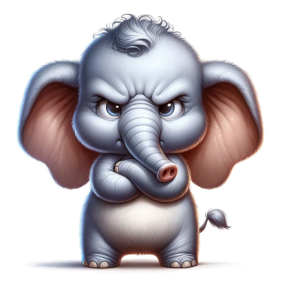 40 JPG, Funny Grumpy Animals Clipart Bundle, Funny Grumpy Safari ...