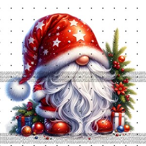 15 PNG and JPG, Santa Gnomes Bundle, Santa Claus Clipart, Christmas ...