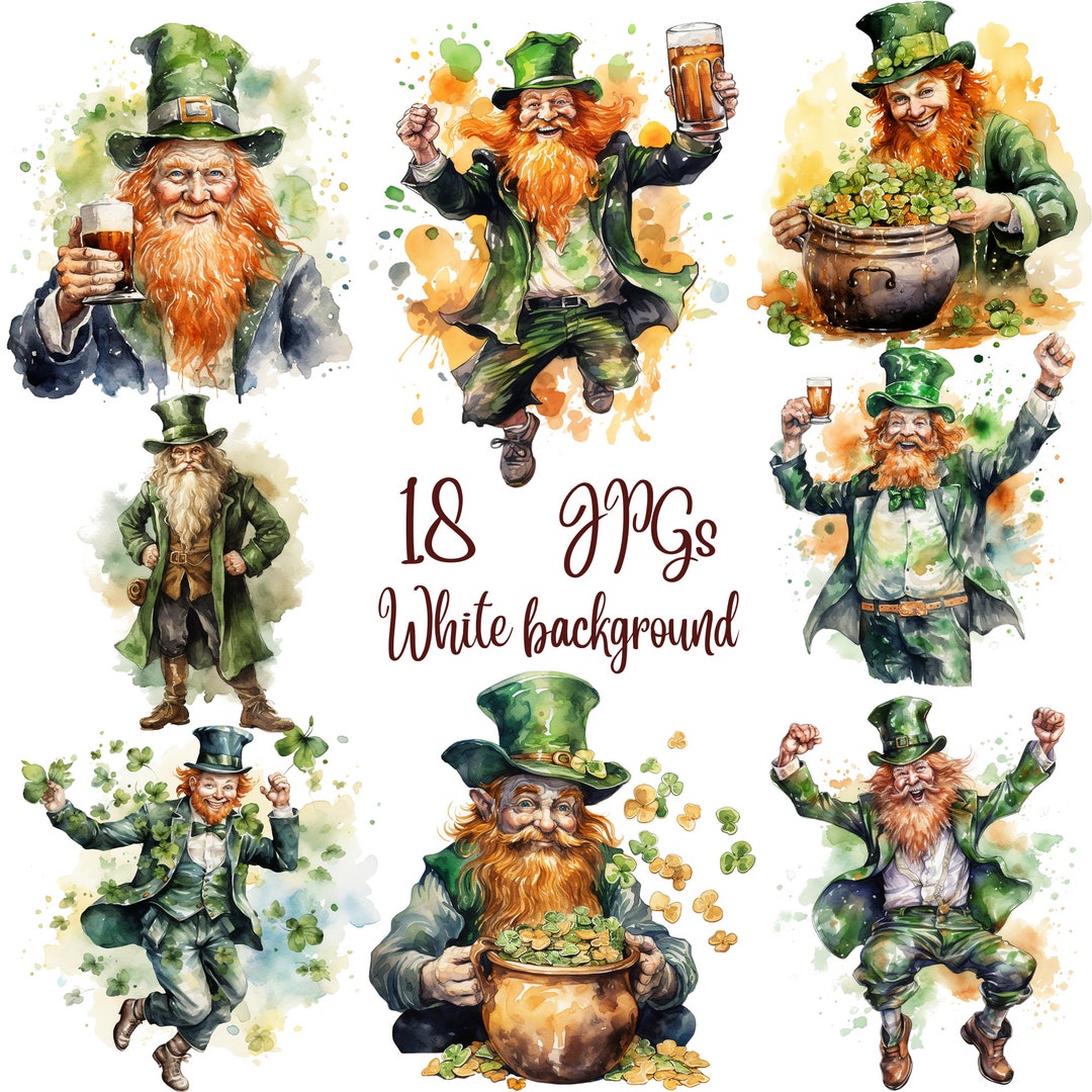 18 St.patricks Day Clipart PNG, St.patricks Day Bundle, Digital ...