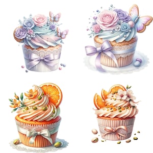 23 PNG, Cupcake Clipart Bundle, Baking Clipart, Dessert Clipart, Food ...