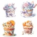 23 PNG, Cupcake Clipart Bundle, Baking Clipart, Dessert Clipart, Food ...