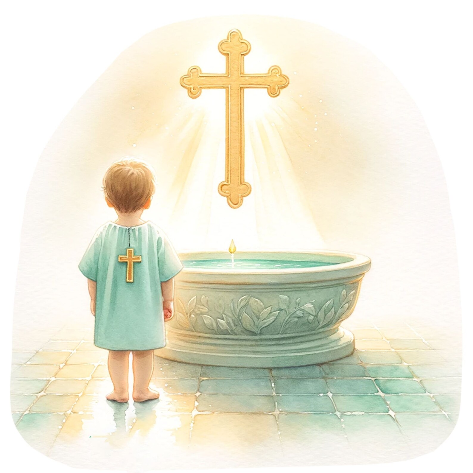 30 PNG Baby Baptism Clipart, Religious Clip Art, Christening Graphics ...