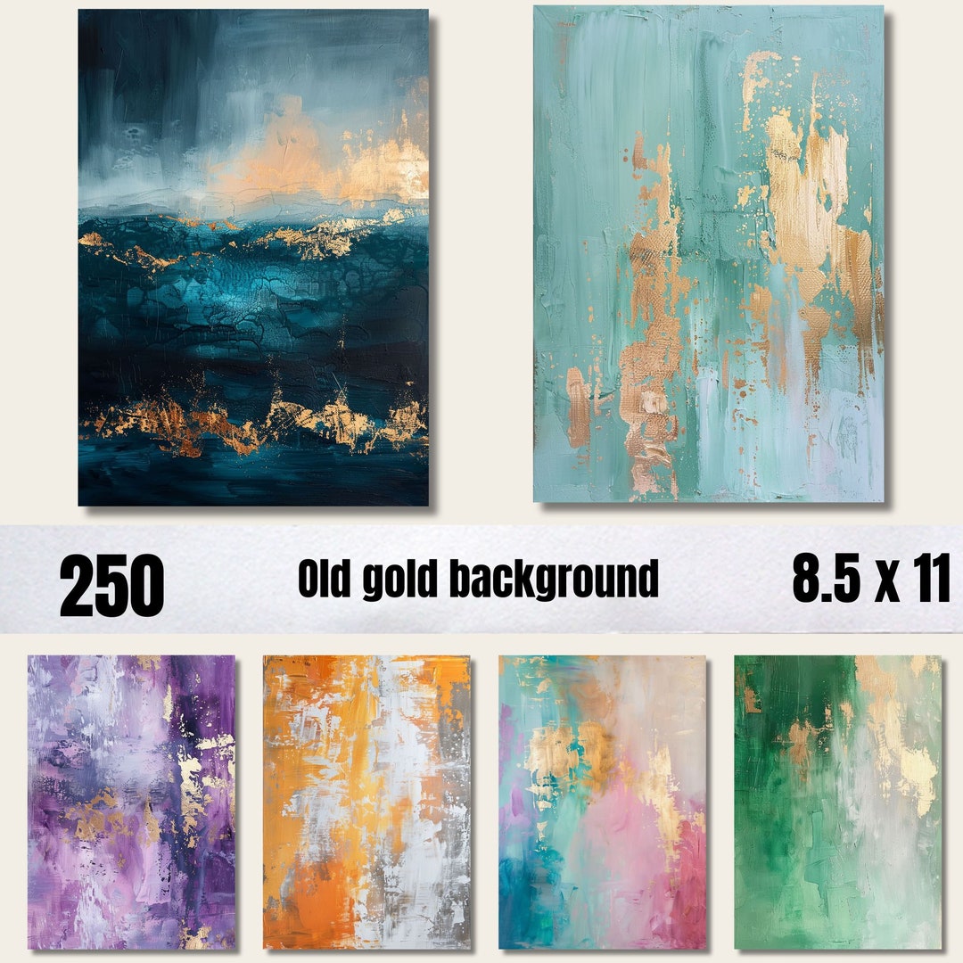 250 Old Gold Junk Journal Pages, Digital Scrapbook Paper Kit,vintage ...