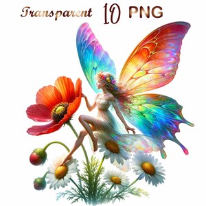 10 Spring Fairy Clipart Bundle Png,spring Fairy Png,fairy Illustration ...