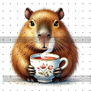 35 PNG Capybara Clipart Bundle, Cute Capybaras Art, Cute Capybara ...