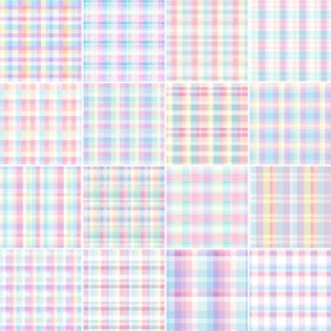 25 Seamless Pastel Plaid Digital Paper, Pastel Plaid Background Seamles ...