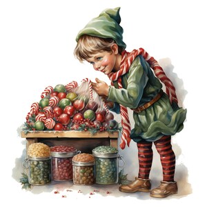 13 Christmas Elves Clipart, Christmas Clipart, Elves Clipart, Jpgs ...