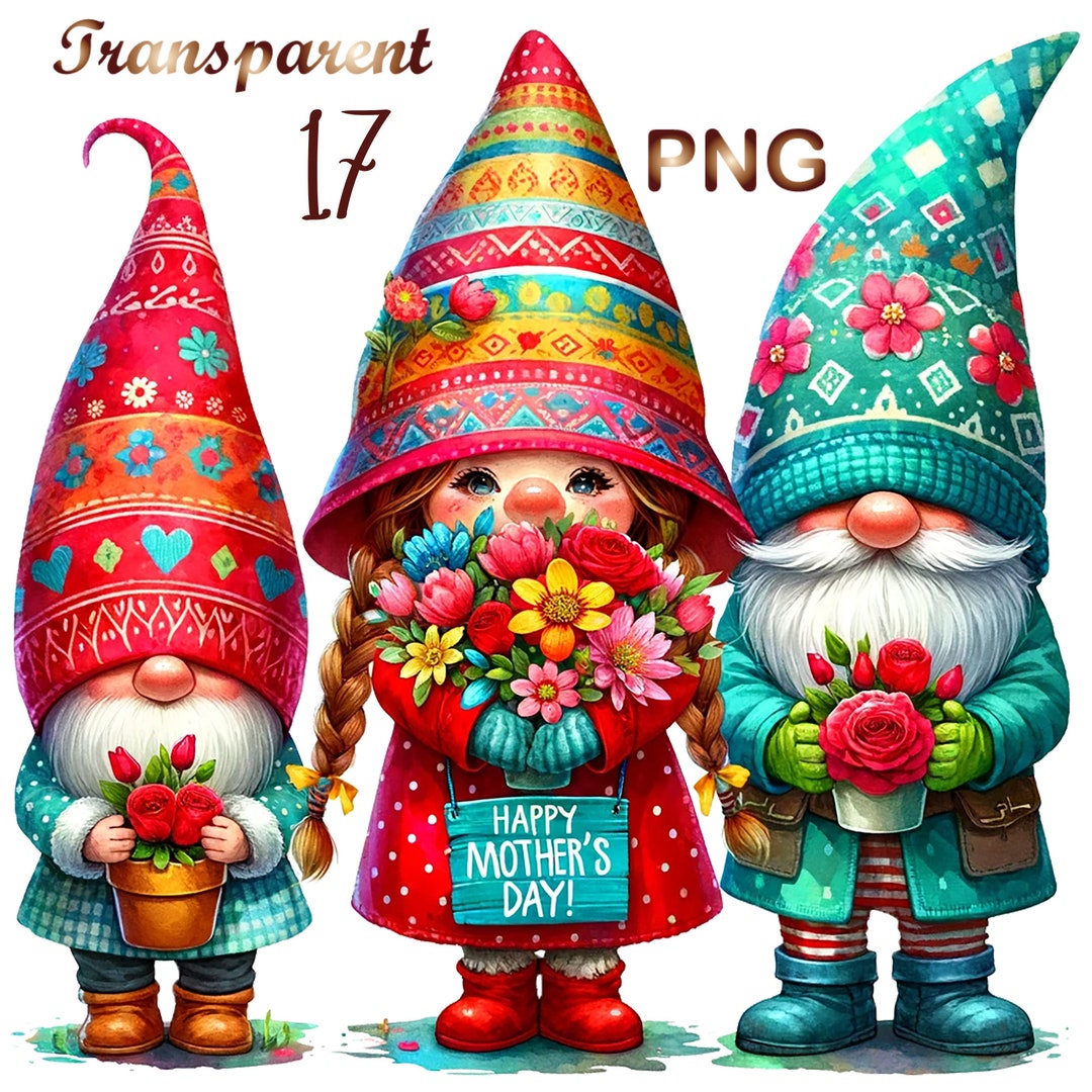 17 Mother's Day Gnome Bundle Png, Gnome Graphics, Spring PNG, Sublimation Design,happy Spring ...