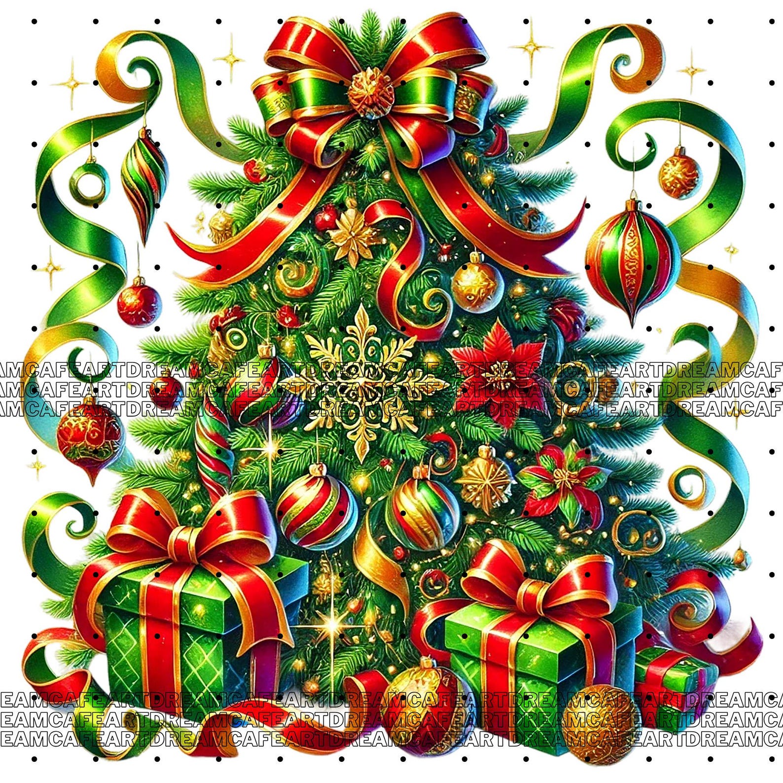 21 PNG Christmas Trees Clipart Bundle, Set 3,festive Tree Illustrations ...