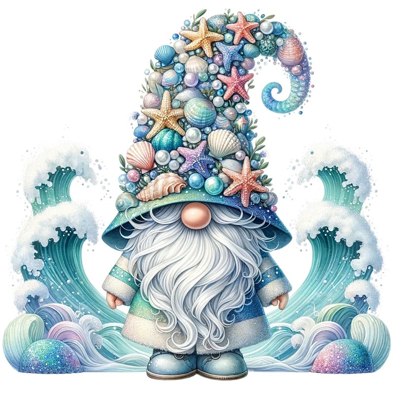 Watercolor Gnomes Clipart - Etsy