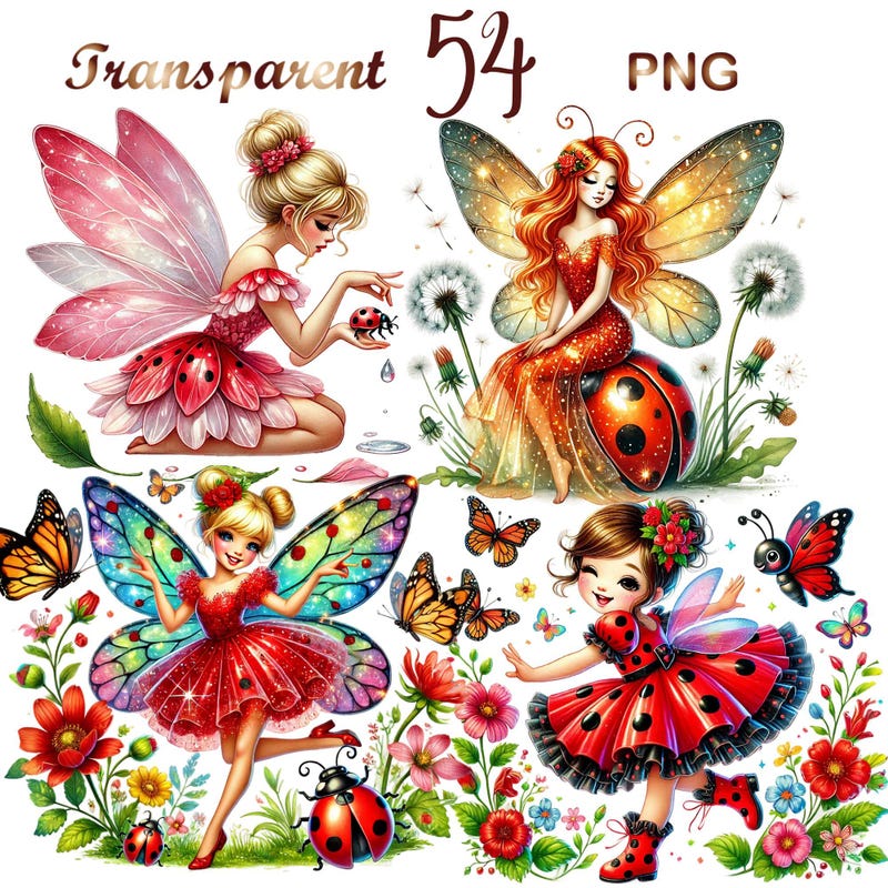 Fairys and Lady Bugs - Etsy