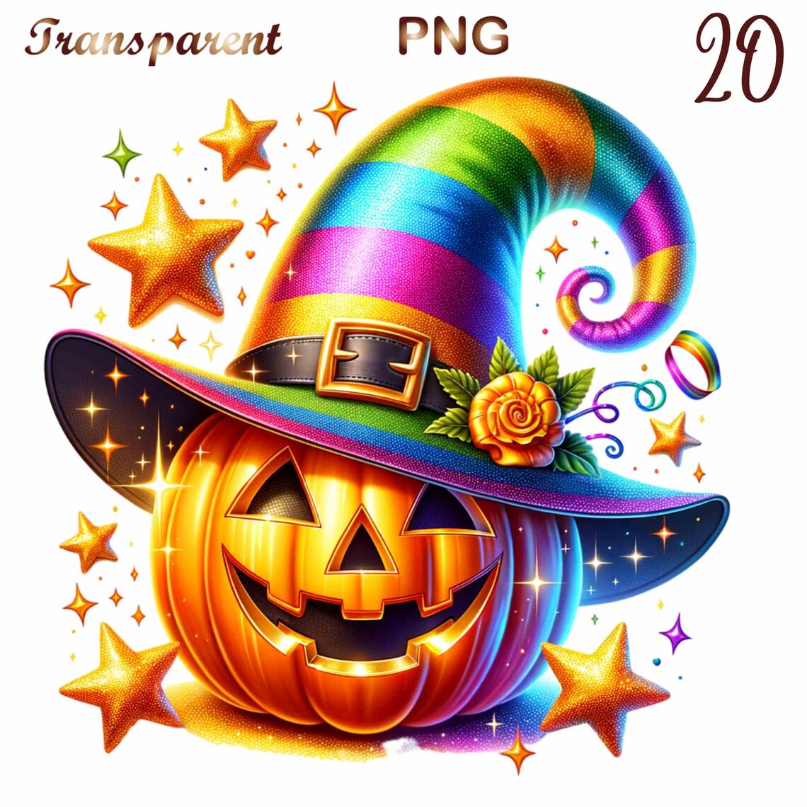 20 Watercolor Halloween Cute Collection Clipart, PNG, Halloween Clipart ...