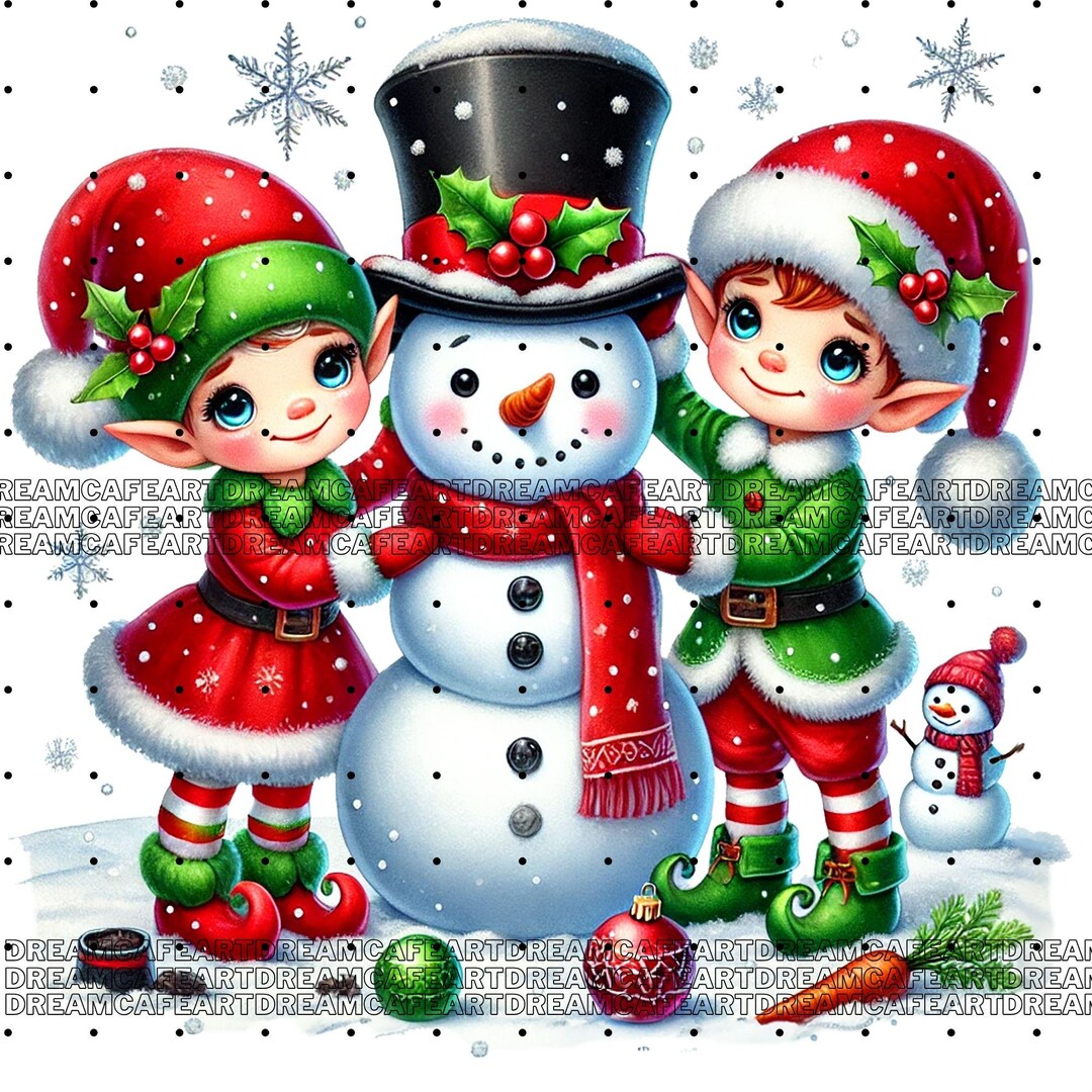 50 PNG Xmas Elves Clipart Bundle, Cute Christmas Elves, Festive Elf ...