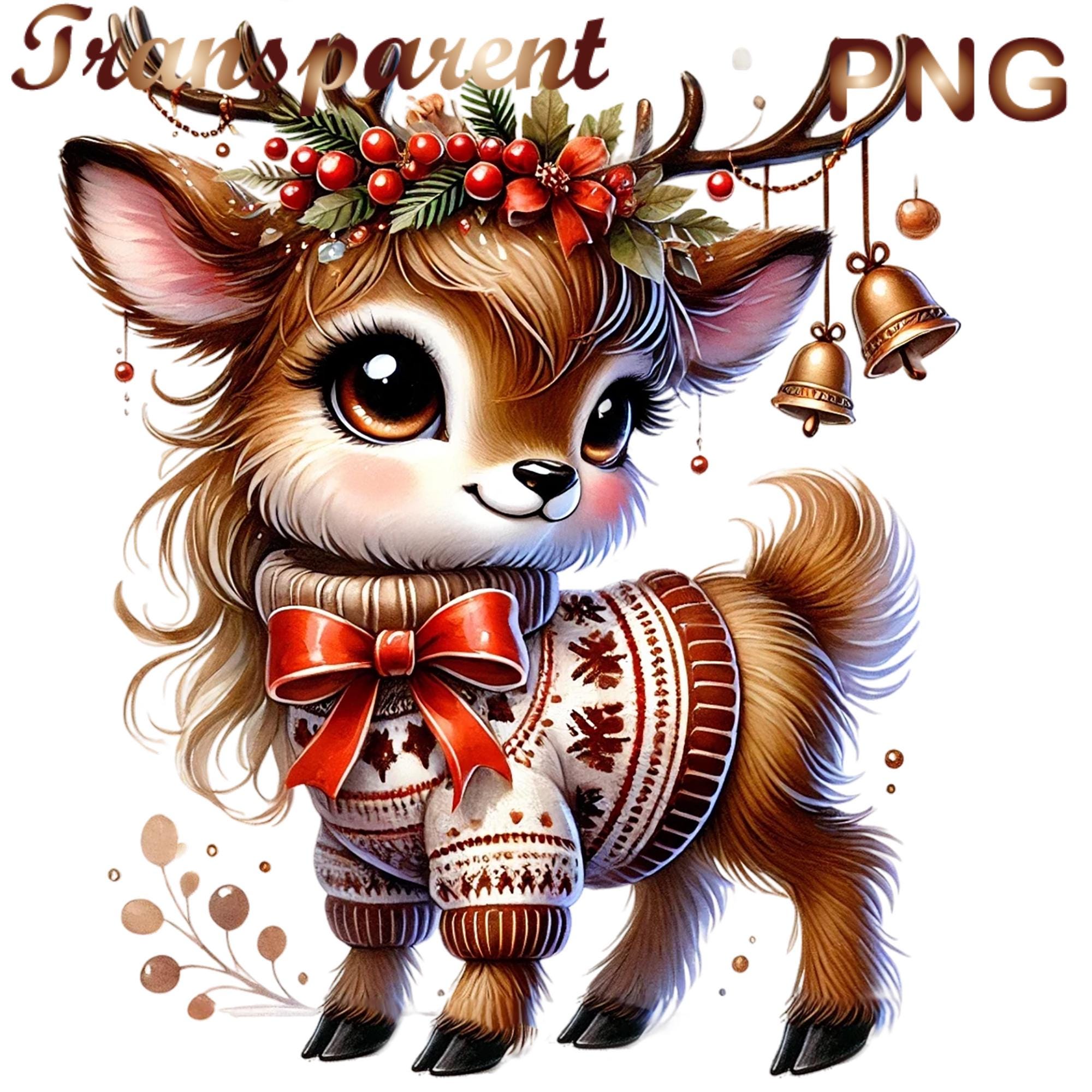 60 PNG, Christmas Clipart Bundle,cute Christmas Collection,merry ...