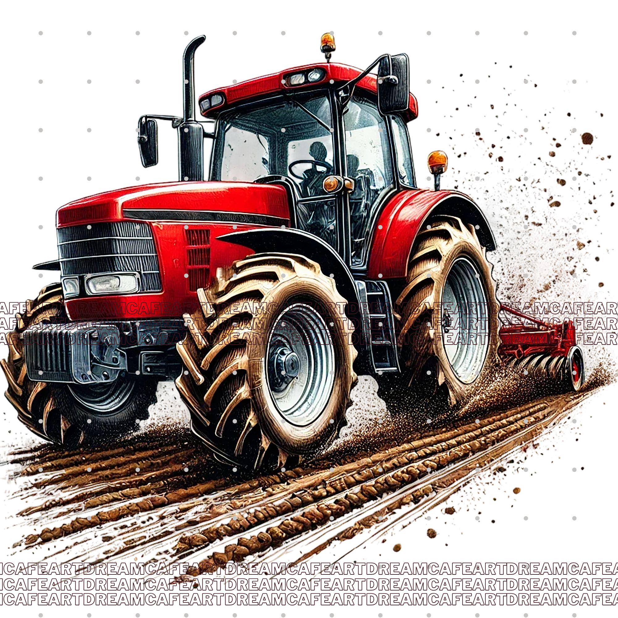 53 PNG Farm Tractors Clipart Bundle, Rustic Tractor Graphics Designs ...